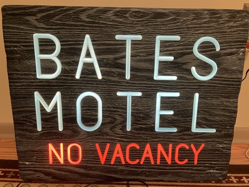 Large Bates Motel Sign 21x17 inch Very rare | eBay