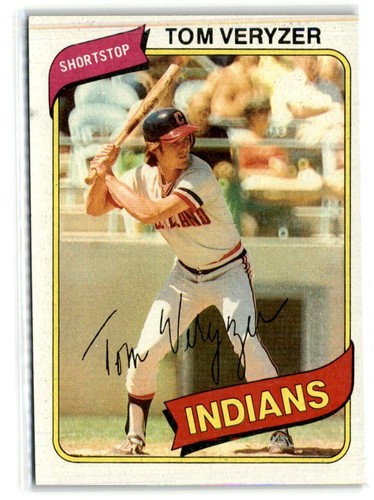 1980 Topps Baseball #276 Tom Veryzer Cleveland Indians | eBay