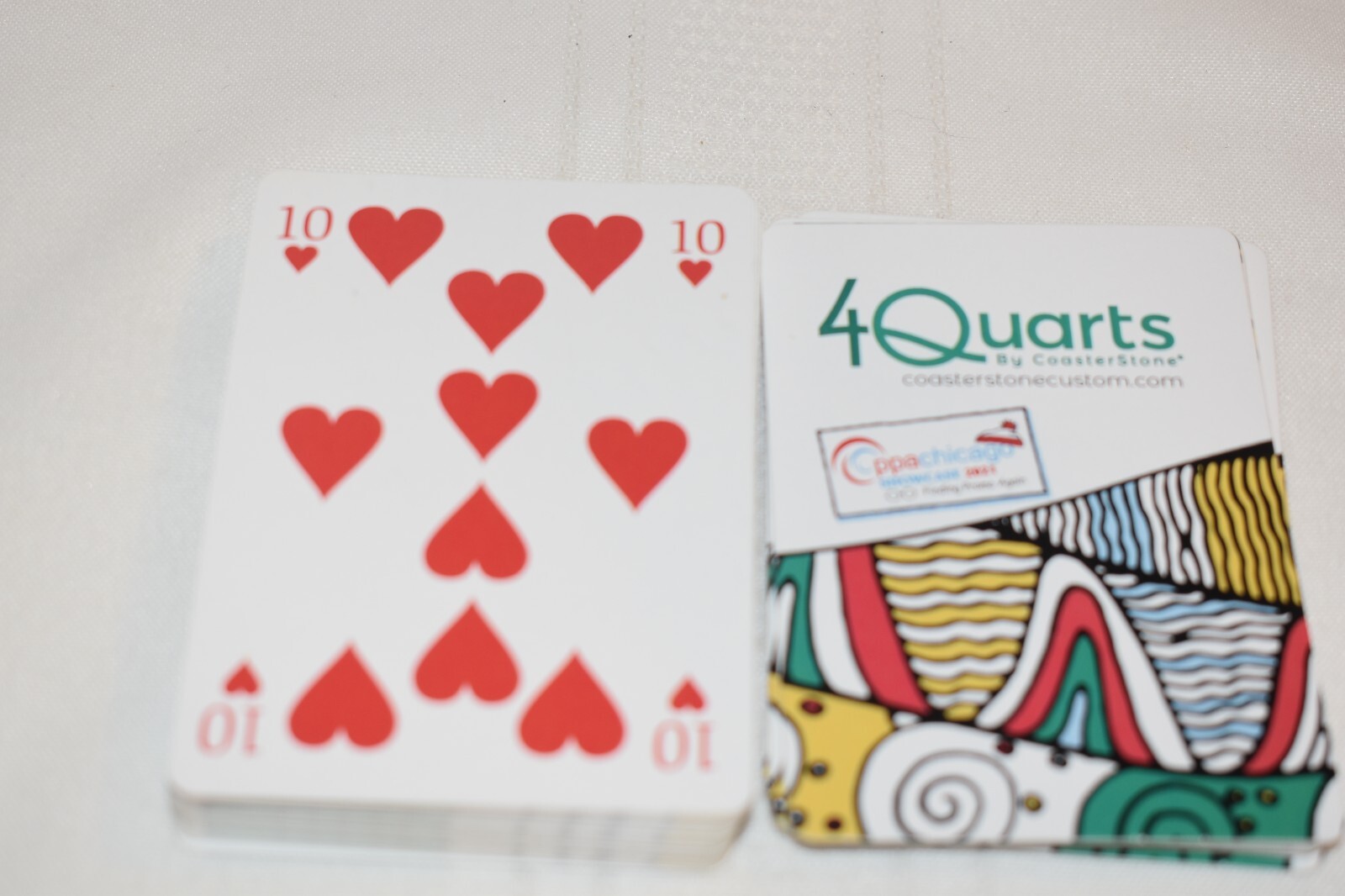 4 Quarts By Coaster Stone Advertising Playing Cards, Made in USA 2021 ...