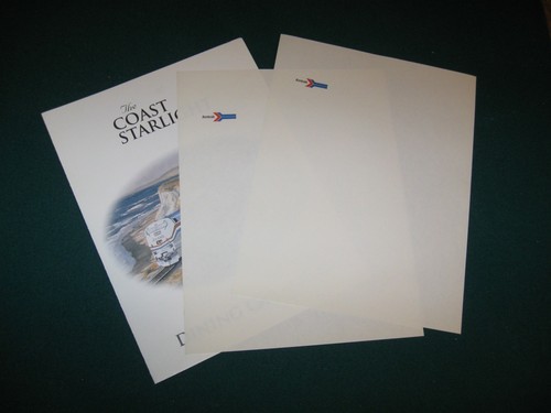 AMTRAK Vintage Collection: Coast Starlight Texas Eagle Menus Stationary ...