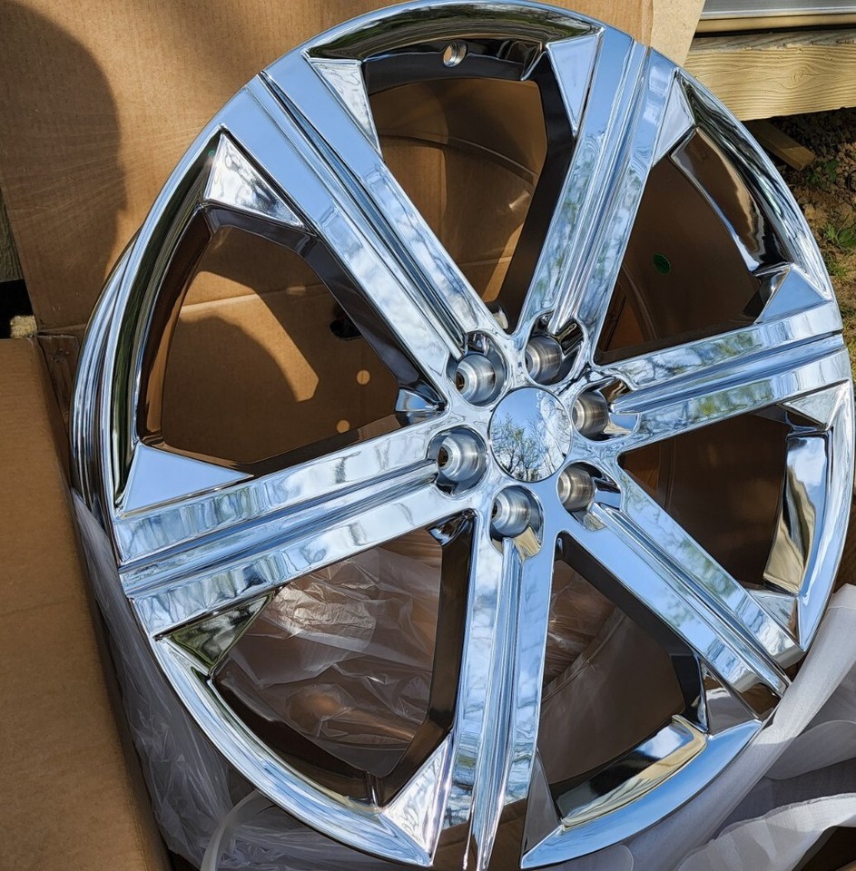 26" Inch Chrome Replica G13 Silverado Sierra GMC Chevy LTZ Wheels Rims ...