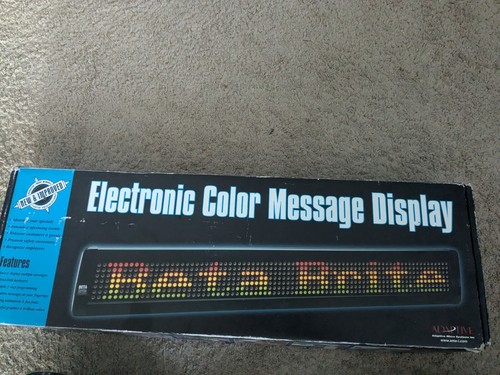 Adaptive Micro Systems Beta Brite 213-C Digital Scrolling Sign, Remote ...