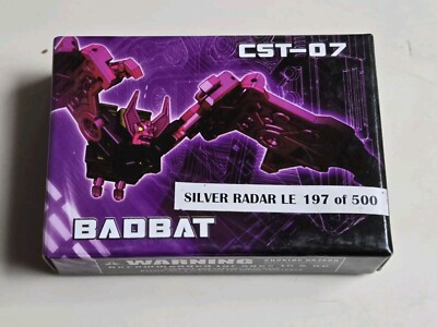 KFC TOYS - BADBAT CST-07 Silver Radar LE 197 OF 500 NEW & SEALED | eBay