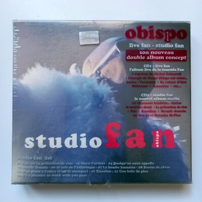 PASCAL OBISPO – STUDIO FAN / LIVE FAN (2004) 2CD SEALED MADE IN FRANCE ...