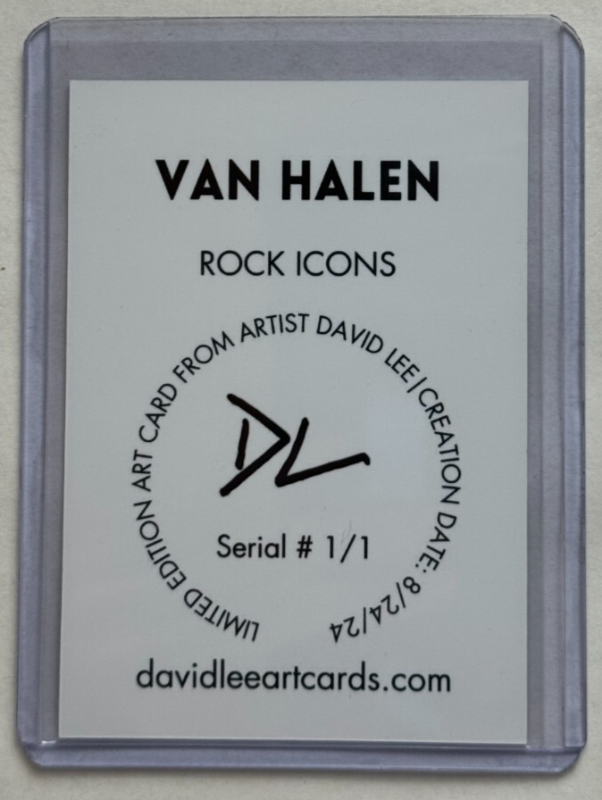 Van Halen Limited Edition Artist Signed “Rock Icons” Refractor Card 1/1 ...