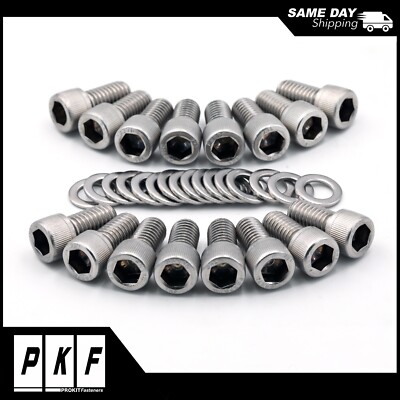 SBF Stainless Steel Header Bolts for Small Block Ford 260 289 302 351 ...
