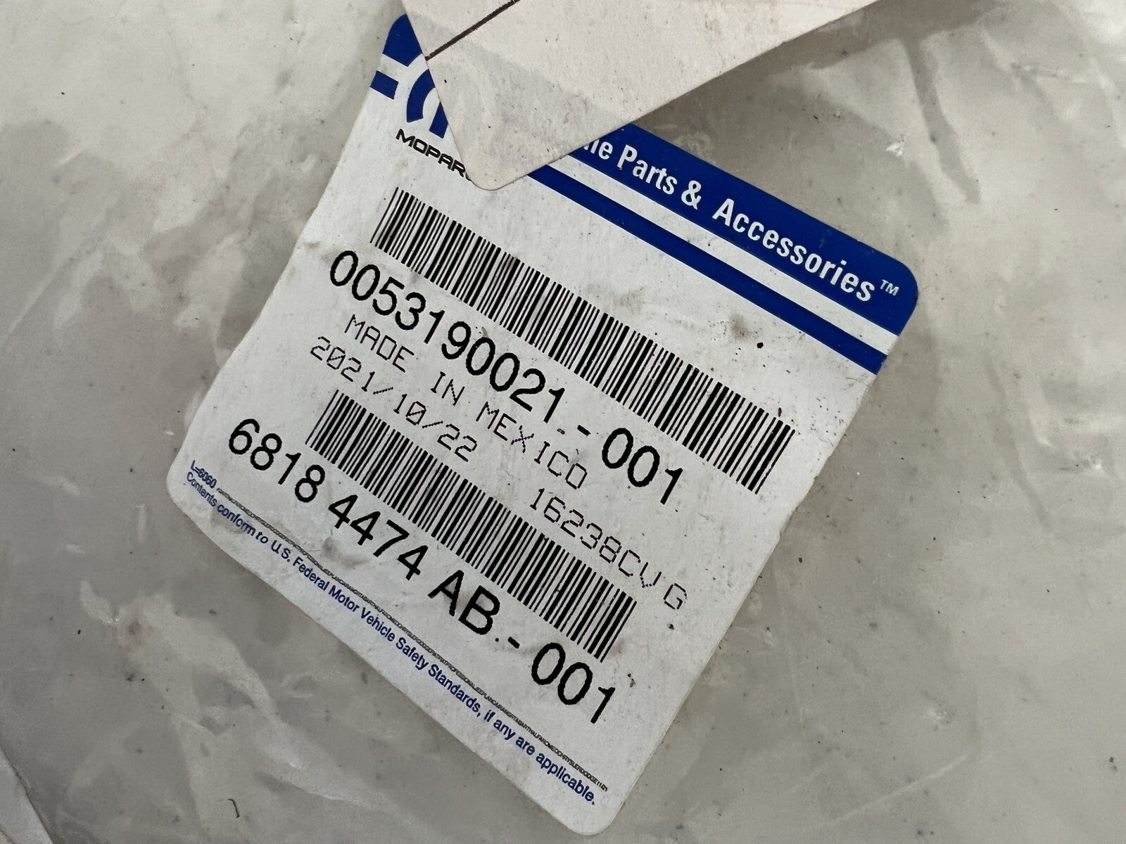 Washer Fluid Reservoir Hose-ST, VIN: L Mopar 68184474AB for sale online ...