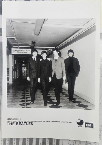 1994/95 5x7" EMI "THE BEATLES" Promo Ad Picture "Live At The BBC" | eBay.de