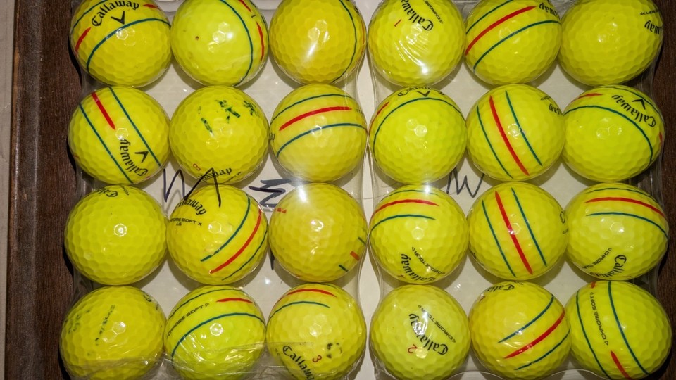 2 Dozen Used Callaway Chrome Soft/Tour. Mint-minus/ no cuts or scuffs ...