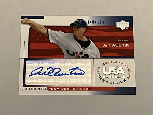 Jeff Austin 2004 Upper Deck Team USA Authentic Signature Autograph Auto ...