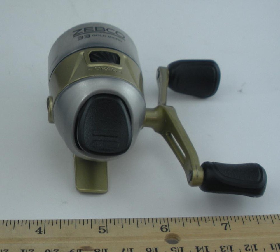 Zebco 2138873 33MCNGOLDBX 33 Gold Micro Cast Reel with 4 lb. Test Line ...