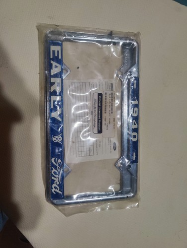 VINTAGE ORIGINAL LICENSE PLATE FRAME 1940 EARLY V8 FORD CAR TRUCK ...