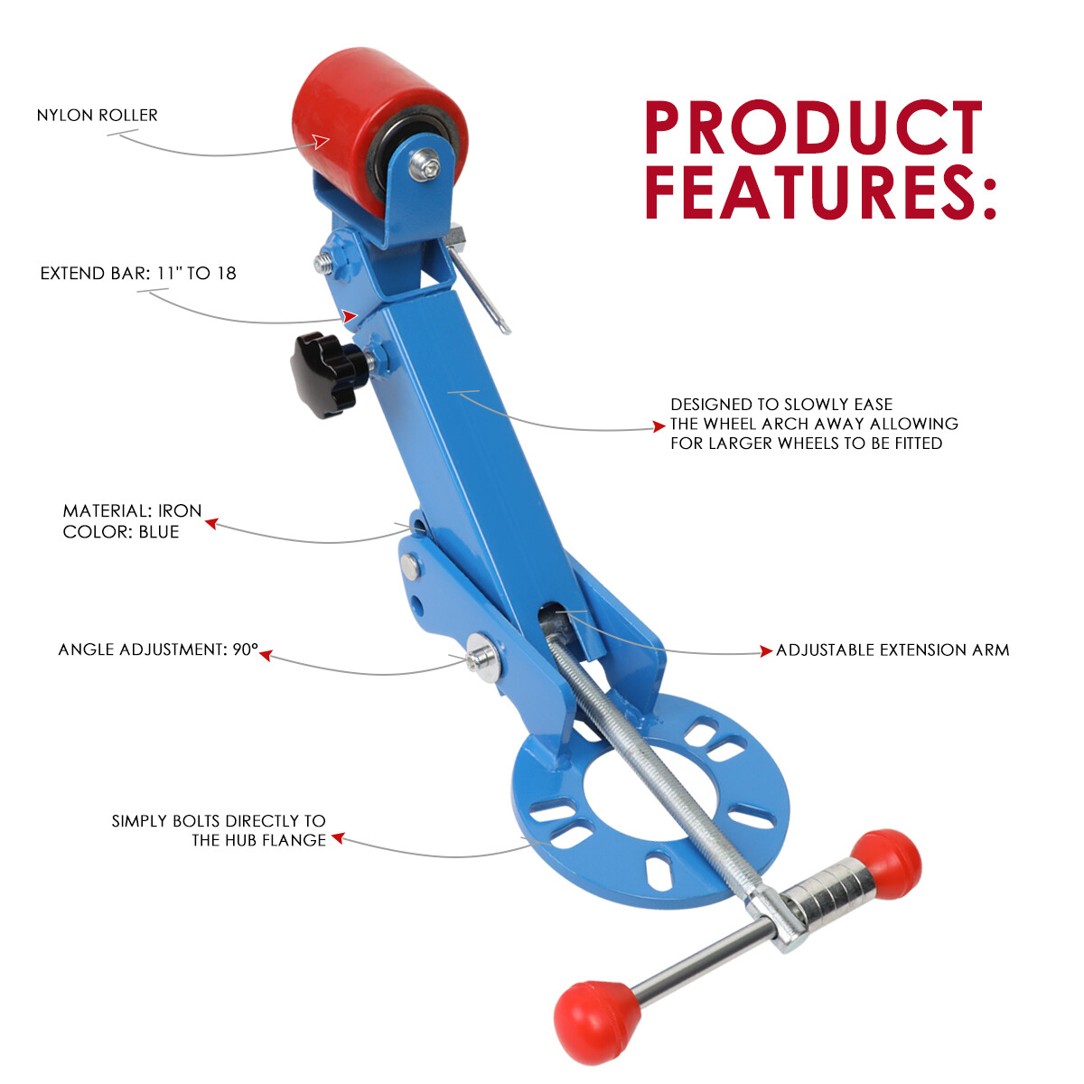 Heavy Duty Roller Fender Extending Reforming Tool Roll Arch Wheel ...