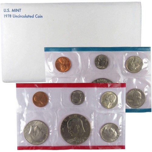1978 Uncirculated Coin Set U.S Mint Original Government Packaging (12 Coin Set) | eBay