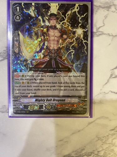 NEW-Bushiroad Cardfight!! Vanguard Mighty Bolt Dragoon V-EB12/007EN RRR ...
