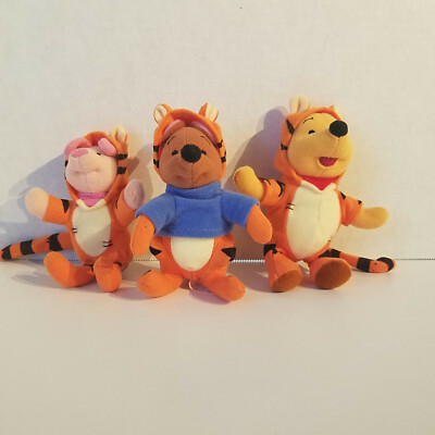 Vintage, Winnie The Pooh, Piglet, Roo & Pooh, Dressed As Tigger ...