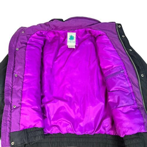 VTG Alpine Design Womens Black Bomber Aztec Jacket Gore Tex Coat Full ...