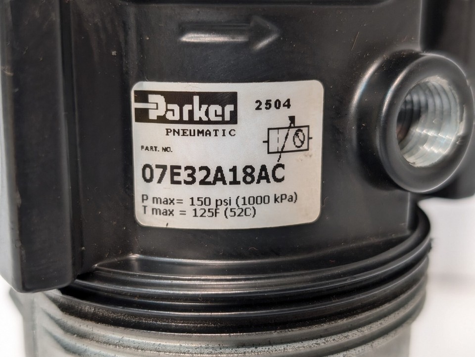 Parker Pneumatics 07E32A18AC Pneumatic Lubricator | eBay