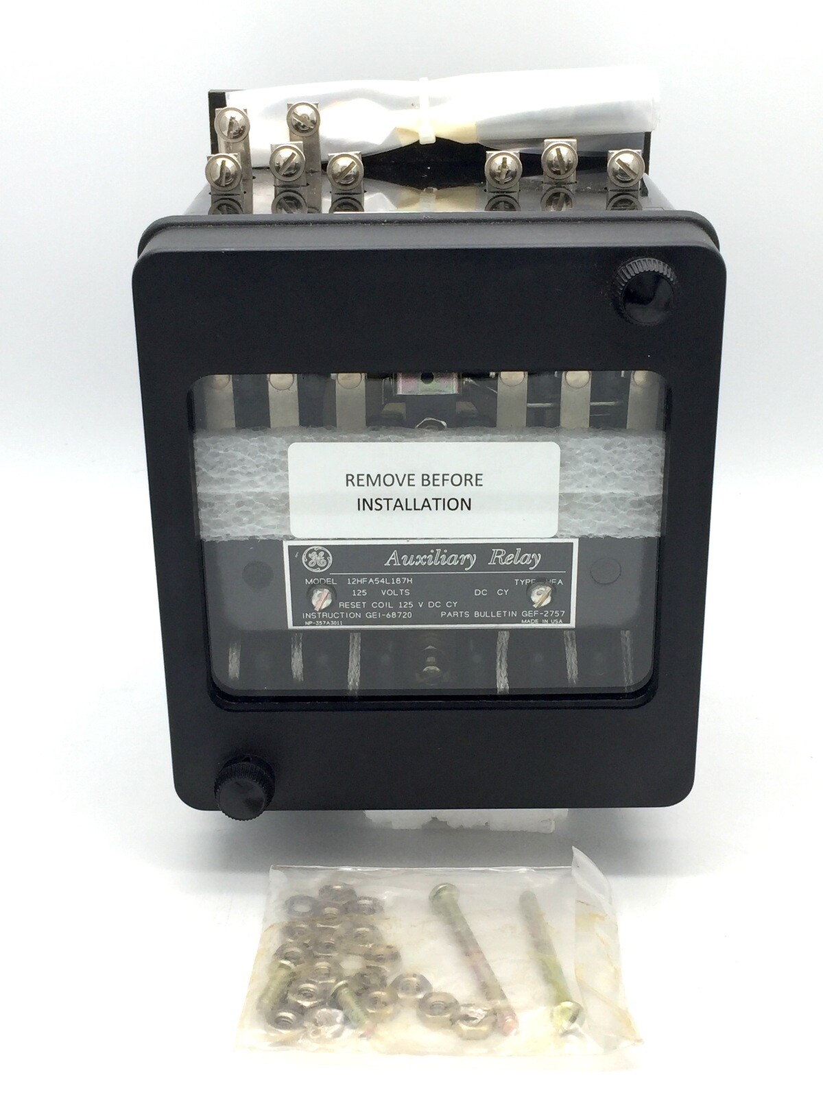 GE 12HFA54L187H HFA Multi Contact Auxiliary Relay 125V Reset Coil ...