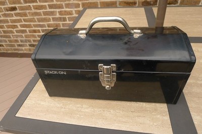 METAL STACK-ON TOOL BOX, 16", BLACK, MADE IN USA | eBay