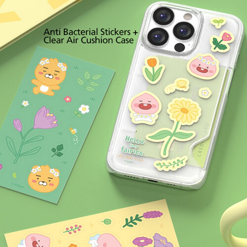 Kakao Friends Hello Tiny Anti Bacterial Sticker Case Galaxy S22 S21 S20 ...