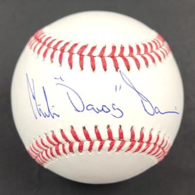 Chili "Dawg" Davis signed MLB Baseball autograph Yankees ~ BAS Beckett ...