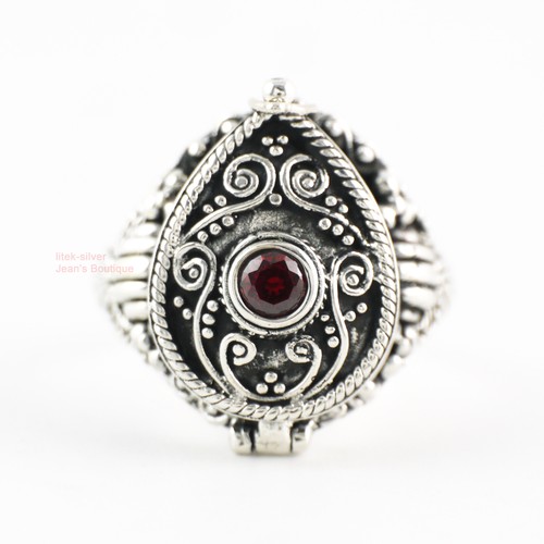 925 Sterling Silver Victorian Poison Ring Vintage Locket A3777 | eBay