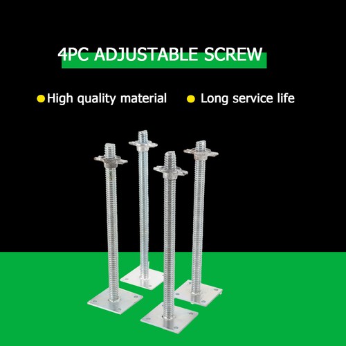 4 Pack Adjustable Scaffolding Leveling Screw Jacks 18" Scaffolding ...