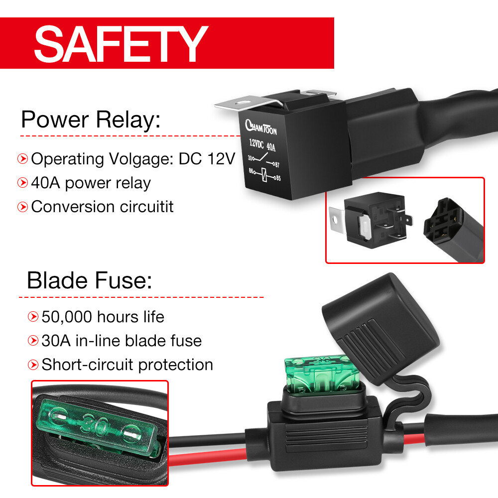 2x 20W LED Spot Motorcycle Light auxiliary Headlight Driving Fog Lamp ...