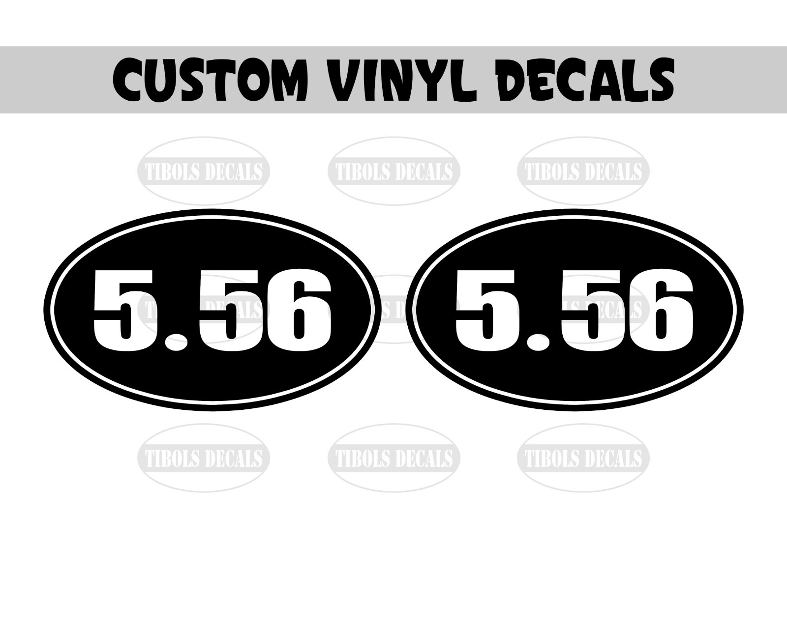 Two 5.56 Decals 2nd Amendment Stickers 2A Pro Gun AR15 M16 Assault ...