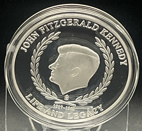 2007 John F. Kennedy INAUGURATION SPEECH 1961 Silver-plated Comm. Coin ...