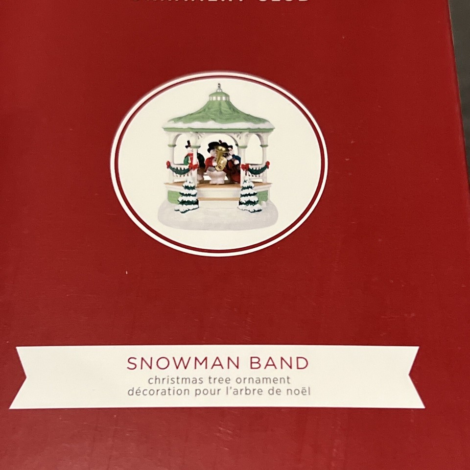 Hallmark 2020 KOC Member Exclusive Snowman Band Ornament | eBay