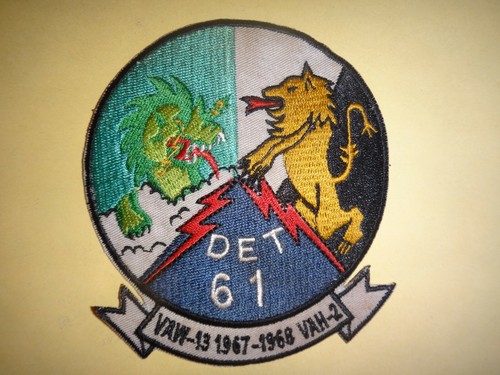 Vietnam War Patch US Navy Det. 61, VAW-13 and VAH-2 On USS RANGER Circa ...