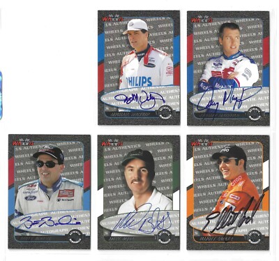 2000 Wheels High Gear AUTOGRAPH Mike Bliss SWEET/SCARCE!--ONE CARD ONLY ...