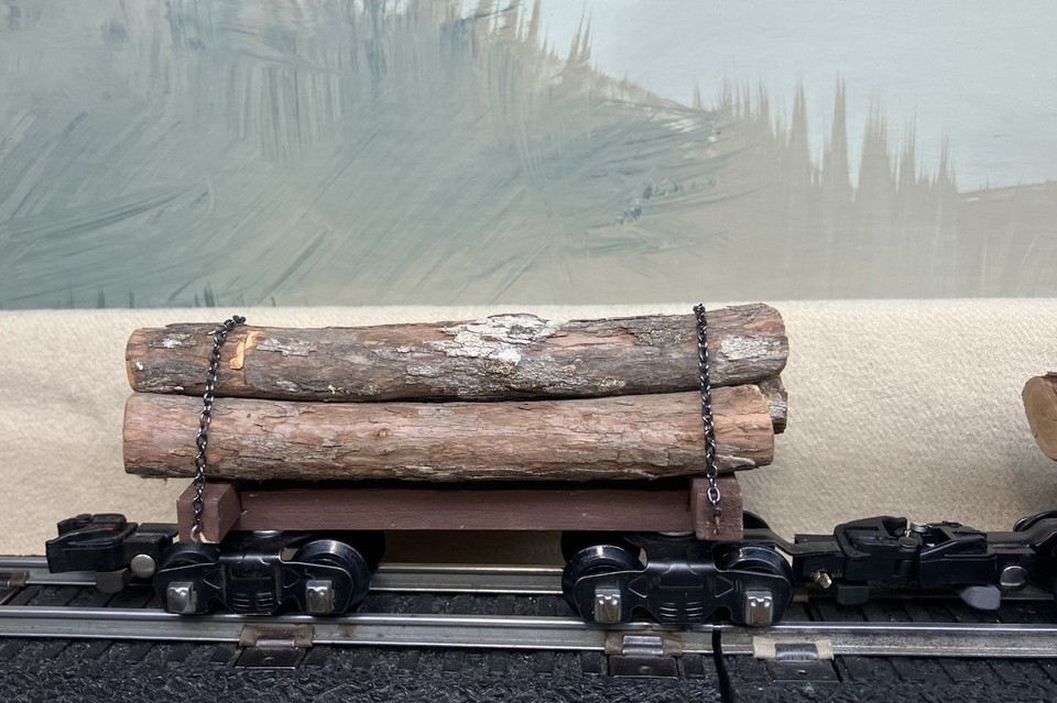 Two Custom S Scale Log Cars | eBay