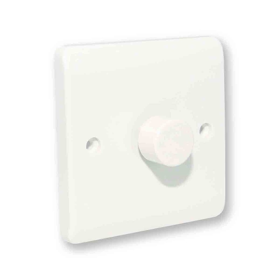 LED Dimmer Single Light Switch for Dimmable lighting White 3W to 250W ...