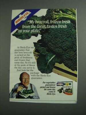 1984 Birds Eye Broccoli Spears Ad - From the Farm | eBay