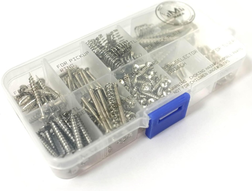 MAKA Guitar Screw Kit Assortment Box Kit for Electric Guitar Bridge ...