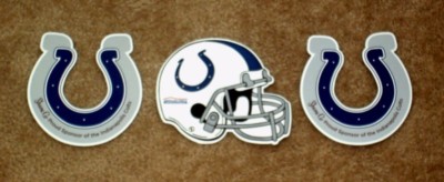 THREE (3) INDIANAPOLIS COLTS MAGNETS - HELMET & HORSESHOE X 2 - MINT | eBay
