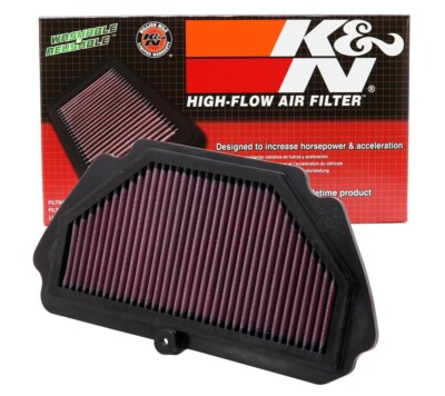 K&N Hi-Flow Air Intake Drop In Filter KA-6009 For 2009-2022 Kawasaki ZX ...