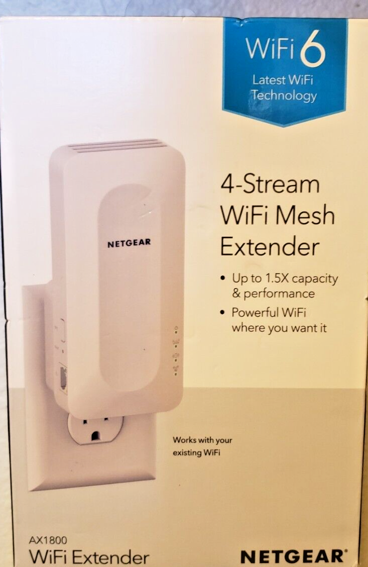NETGEAR AX1800 WiFi Mesh Extender - White for sale online | eBay
