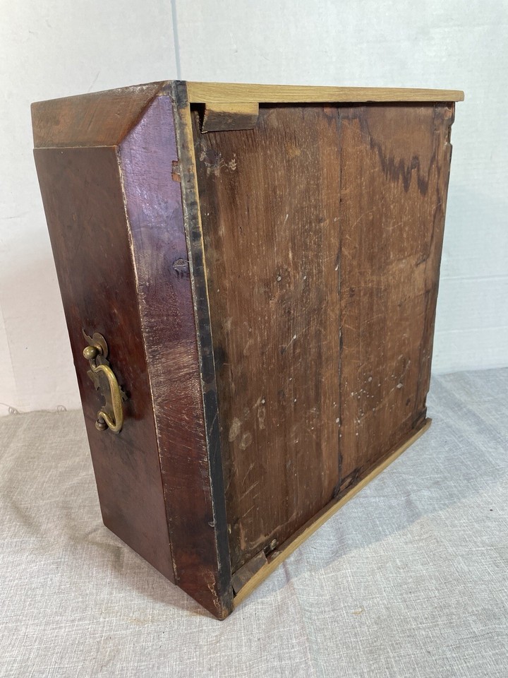 wooden vintage large mahogony drawer loose 18x16.5x8 8 lbs primitive ...