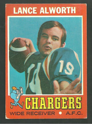 1971 Topps #10 Lance Alworth Vintage Football Card NFL San Diego ...