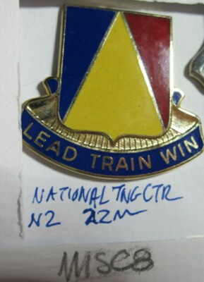 Army crest DI dui cb clutchback NATIONAL TRAINING CENTER NTC 22m meyer ...