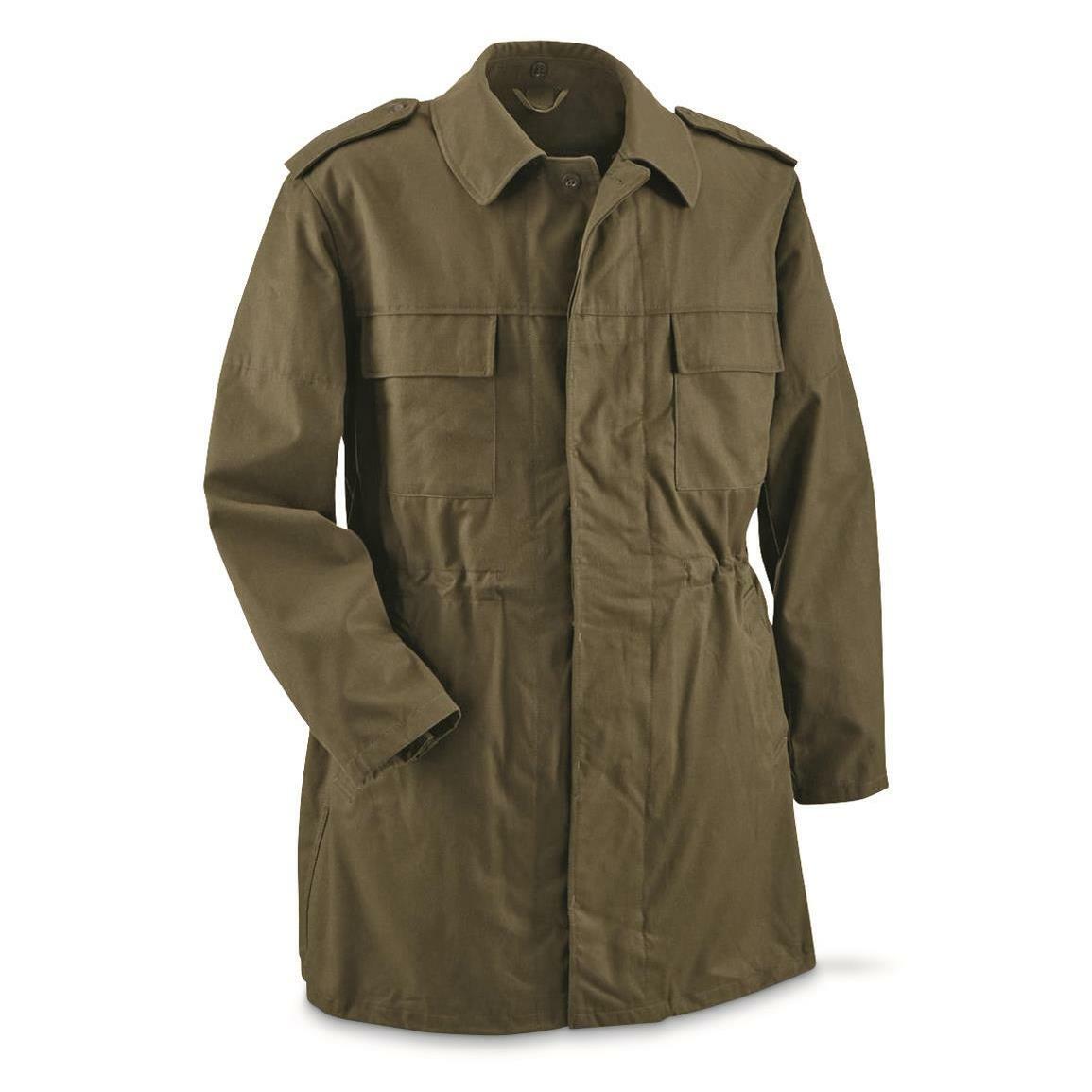 Genuine Czech Military Issue M85 Parka Cotton Blend Jacket, Olive Drab ...