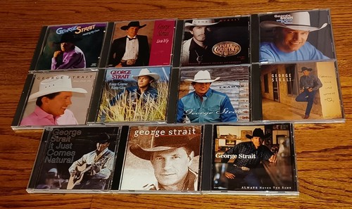 GEORGE STRAIT Collection Huge 11 CD Lot Great Classic Country 1980's ...