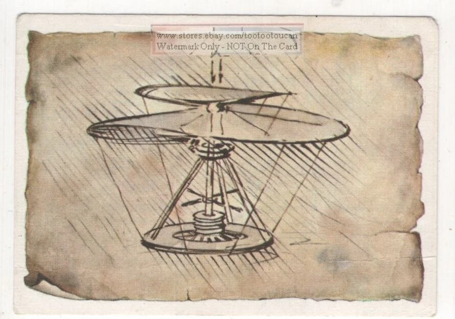 Leonardo Da Vinci Sketches Helicopter