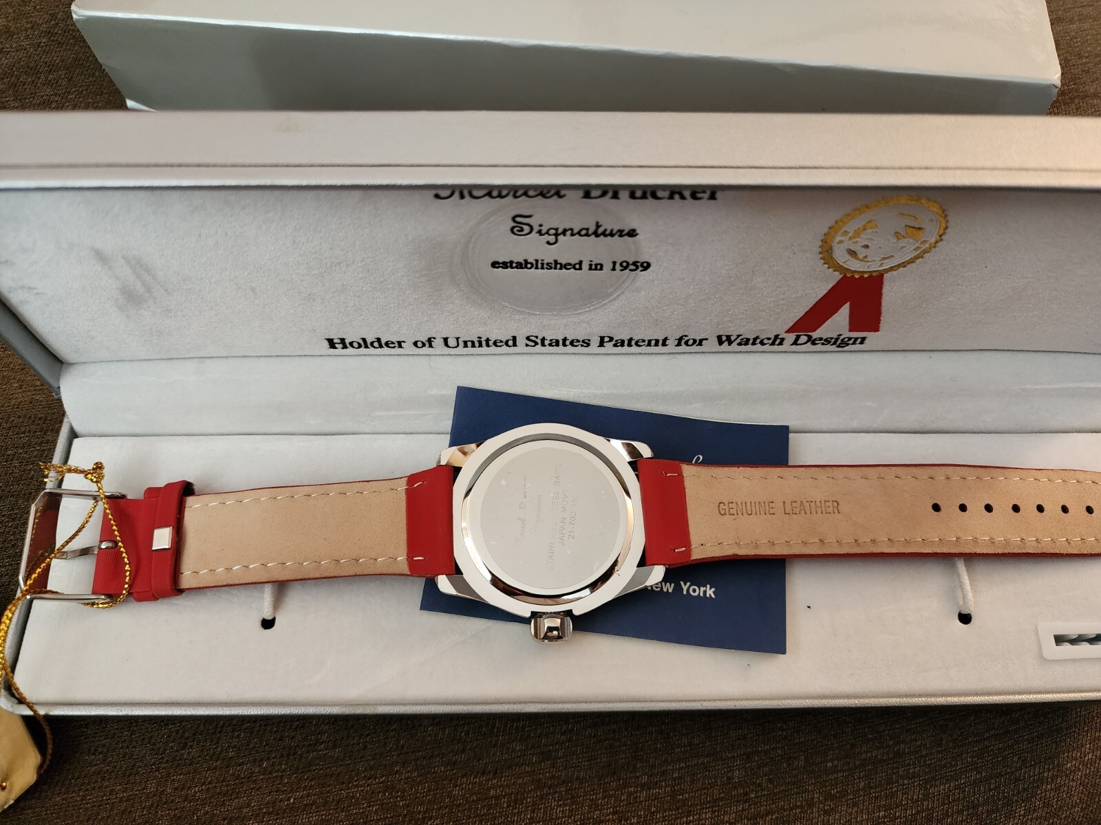 STYLISH MEN'S RED MARCEL DRUCKER WATCH | eBay