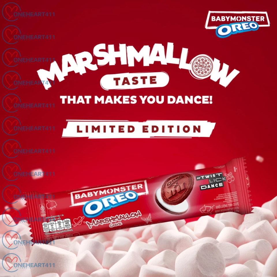 OREO X BABYMONSTER Exclusive Box 4pcs get 2 Photocard LIMITED EDITION ...