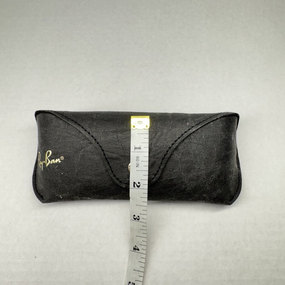 Ray Ban Eyeglasses Sunglasses Case Reverse Leather With Cleaning Cloth ...